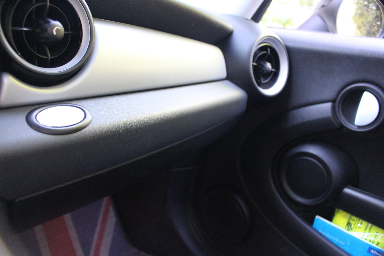 INNEN TÜRGRIFFE/ HANDSCHUHFACH WEISS GLANZ FÜR MINI COOPER R55 R56 R57 ...