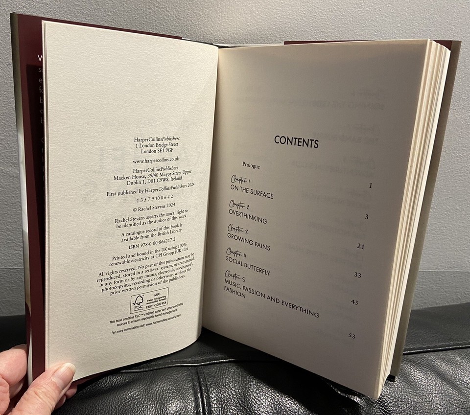 FINDING MY VOICE BY RACHEL STEVENS ('S' CLUB 7) HAND SIGNED HARDBACK ...