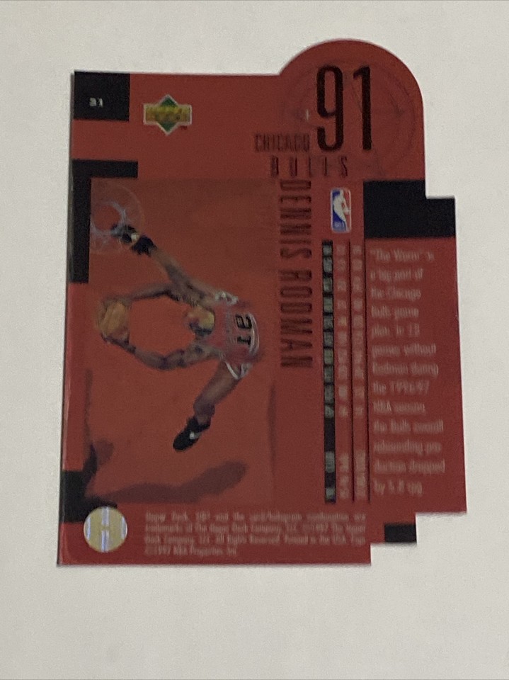 Dennis Rodman 1997 Upper Deck UD3 #31 Star Focus Chicago Bulls | eBay