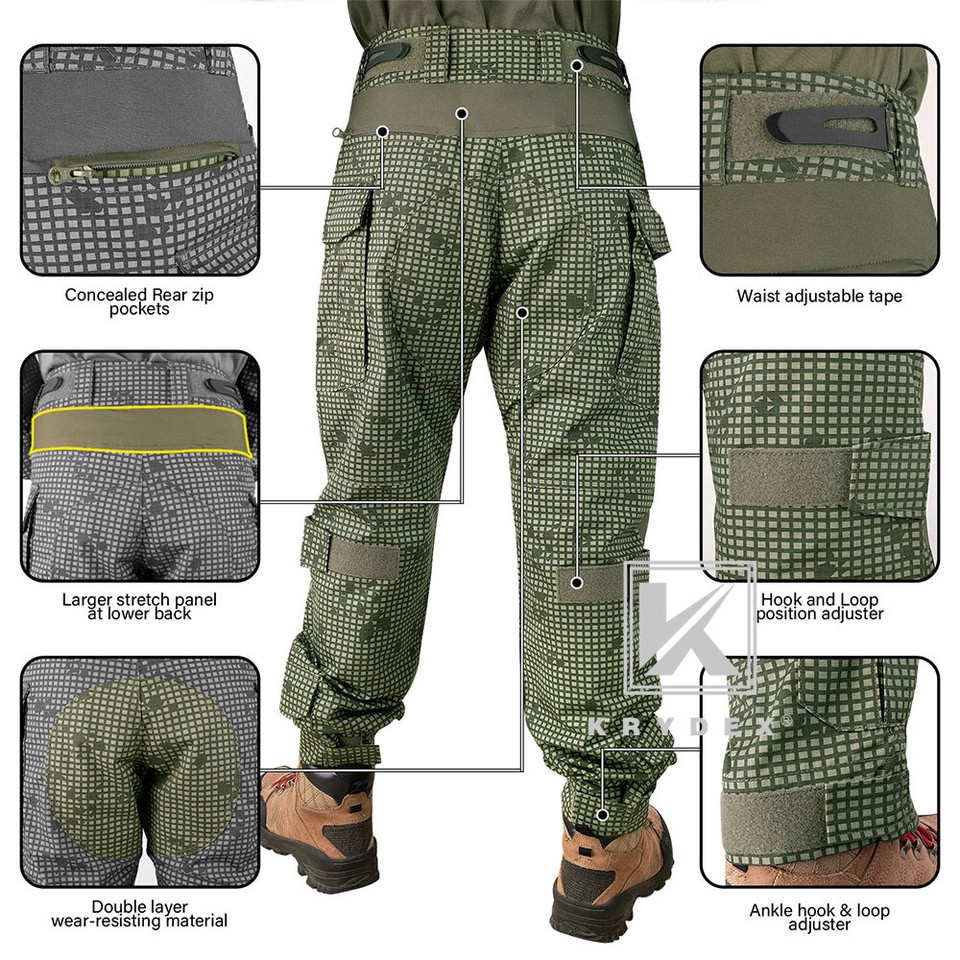 KRYDEX Gen3 Combat Trouser Tactical Pants w Knee Pads Clothing Desert ...