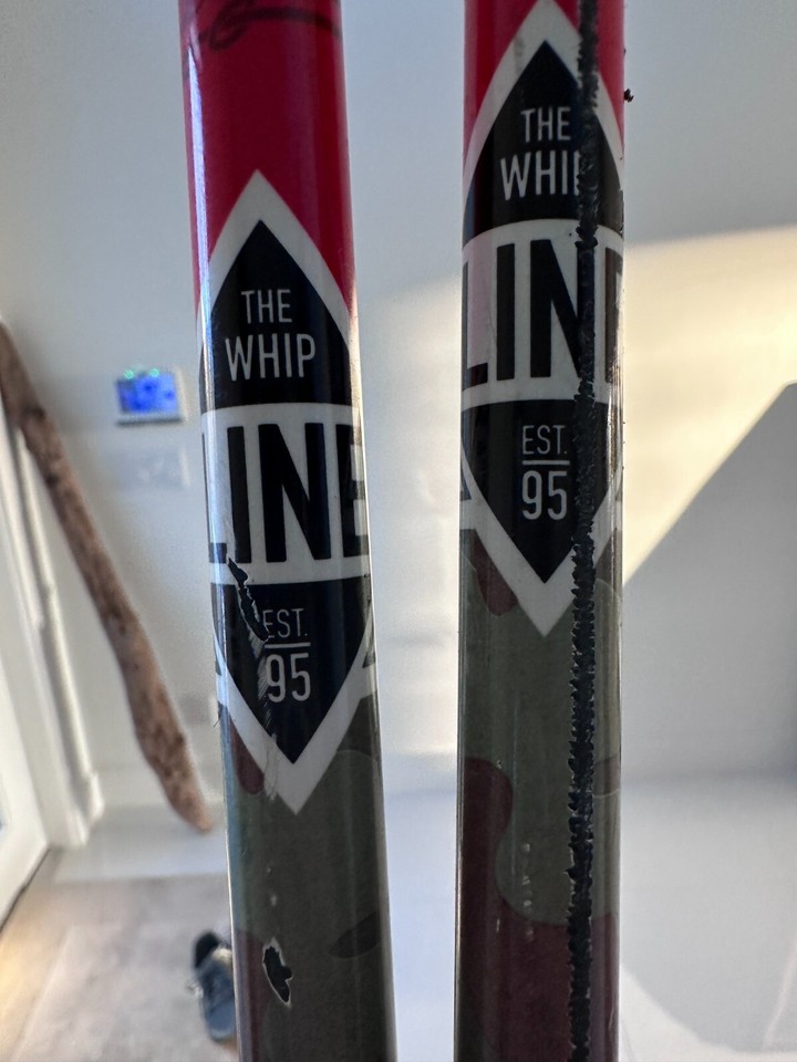 LINE CHRONIC 178 SKIS w/Marker Griffox Bindings, Line Whip 95 Ski Poles ...