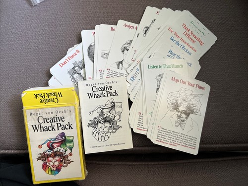 Creative Whack Pack..Roger Von Oech's 1988 Edition 64 Card Deck + Booklet - EUC | eBay