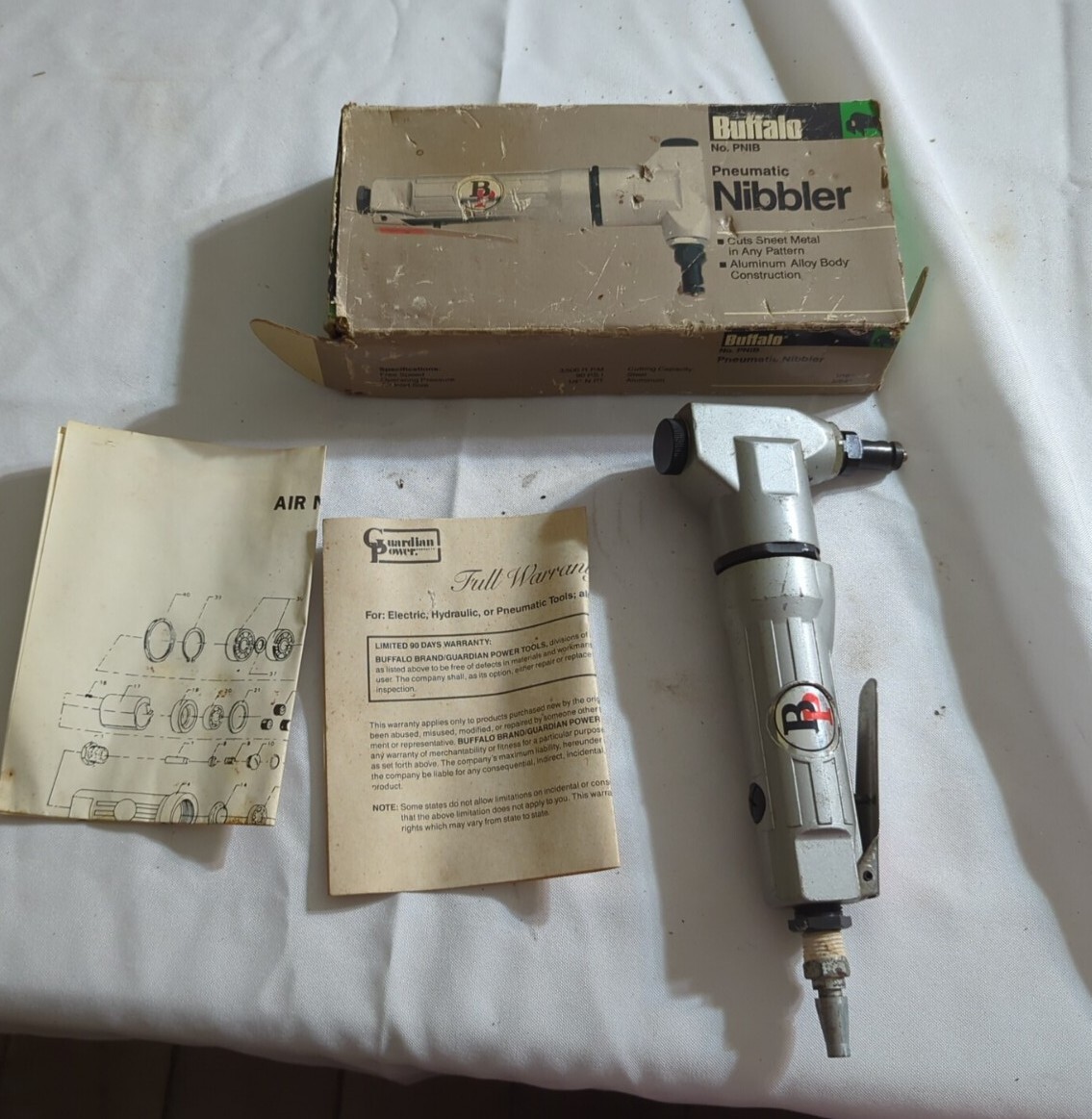 Buffalo Pneumatic Nibbler No. PNIB Cuts Sheet Metal! Working Well | eBay