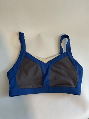 Fabletics Small Sports Bra Adjustable Straps Mesh Sweetheart Neckline ...