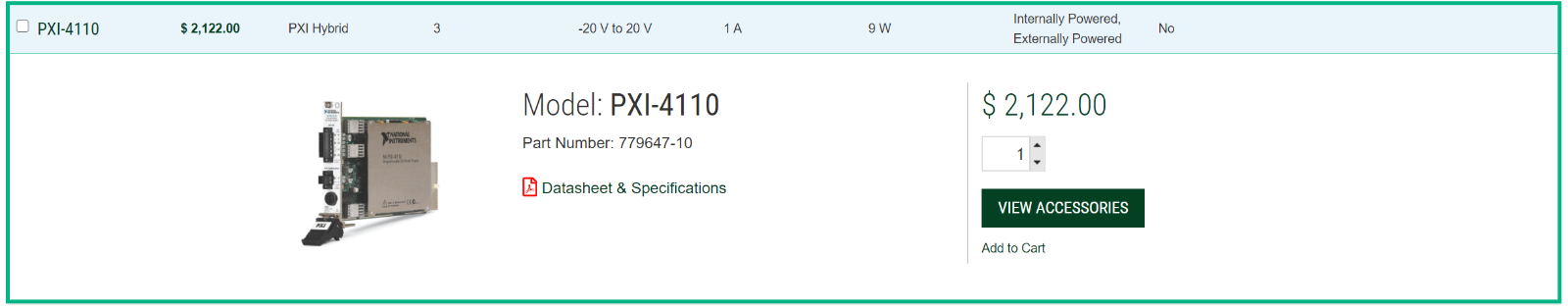 National Instruments NI PXI-4110 Programmable DC Power Supply ONLY | eBay