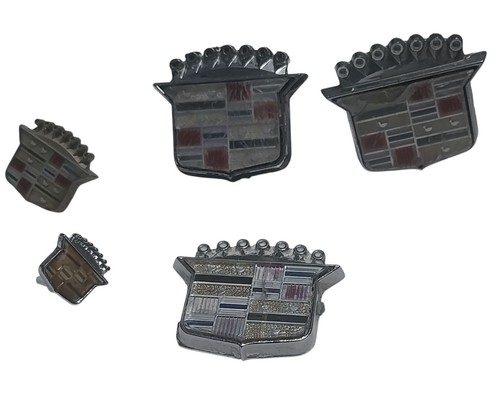 Vintage Original Cadillac Automobile Auto Car Emblem Badge Crests - 5 ...