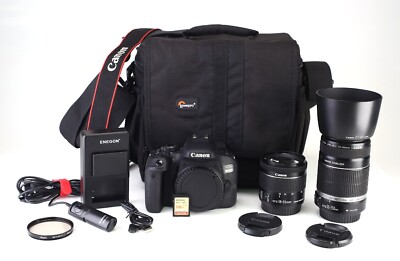 Canon EOS 800D DSLR Camera & 18-55mm IS STM & 55-250mm Dual Lens Kit ...