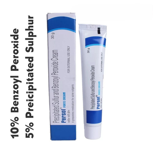 Persol forte cream 30 Gm Benzoil Peroxide 10 percent and precipitated ...