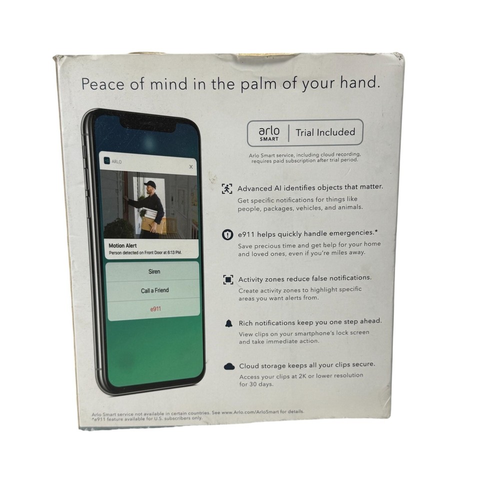 Arlo Pro 3 2K HDR Security Camera System With Base Station | eBay