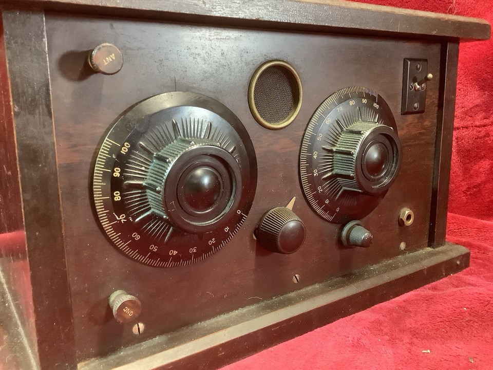 Vintage Two Tube Handmade Radio Receiver RCA Radiotron UV 199s Nicely ...