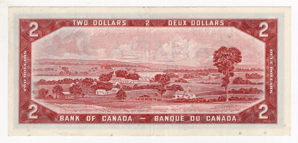 *1954* BANK OF CANADA TWO 2 DOLLAR BANK NOTE JU 1594793 NICE BILL | eBay