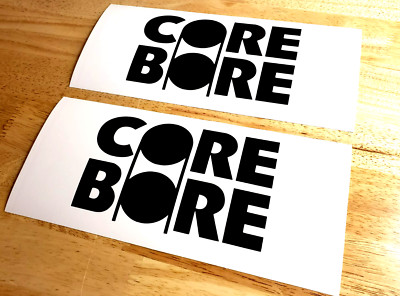 core bore Decals Stickers 5x3" Gloss black FAST USA Die cut | eBay