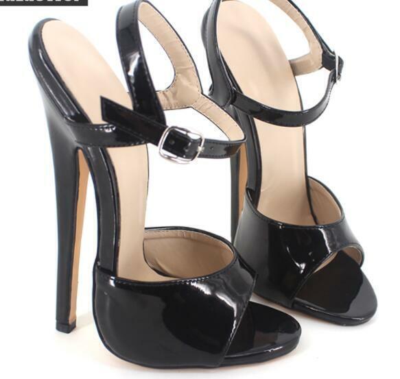 Women's Party 18CM Super High Heel Sandal Shoes Stilettos Peep Toe 45 ...