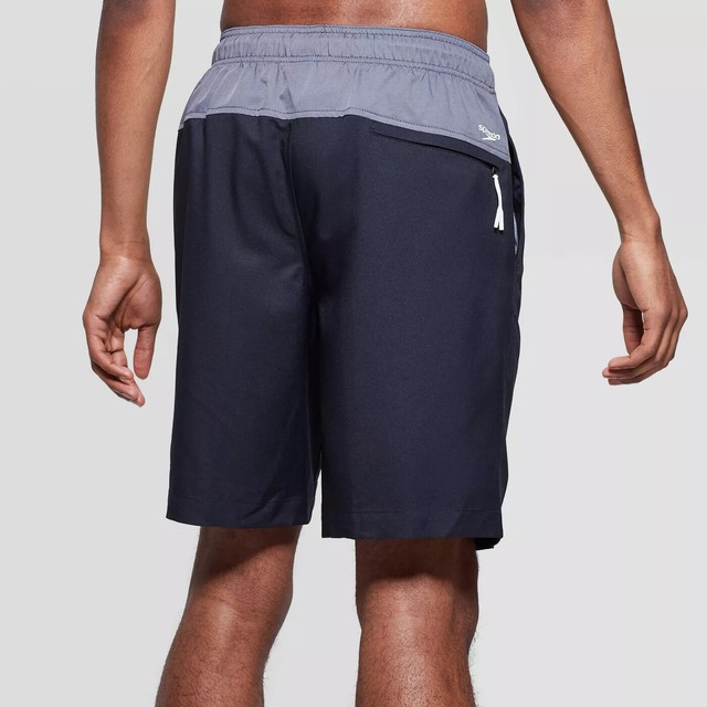 Speedo 9" Inseam Swim Shorts Stretch UPF 50 Black Men's Large for sale ...