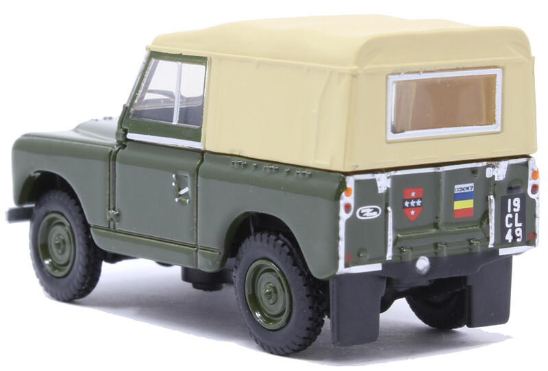 Oxford Diecast Land Rover Series II SWB Canvas REME 1:76 Scale Model ...