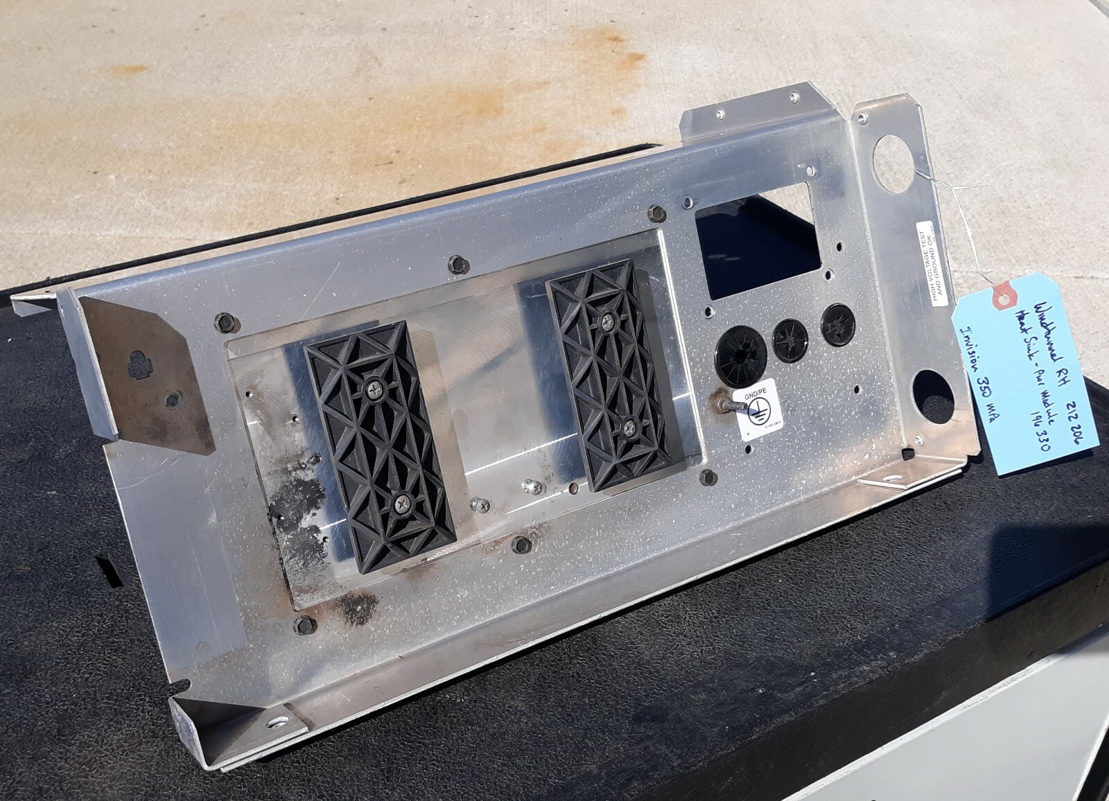 Miller Welding Assy. 212206 Windtunnel RH #46 & 196330 Heat Sink Pwr ...