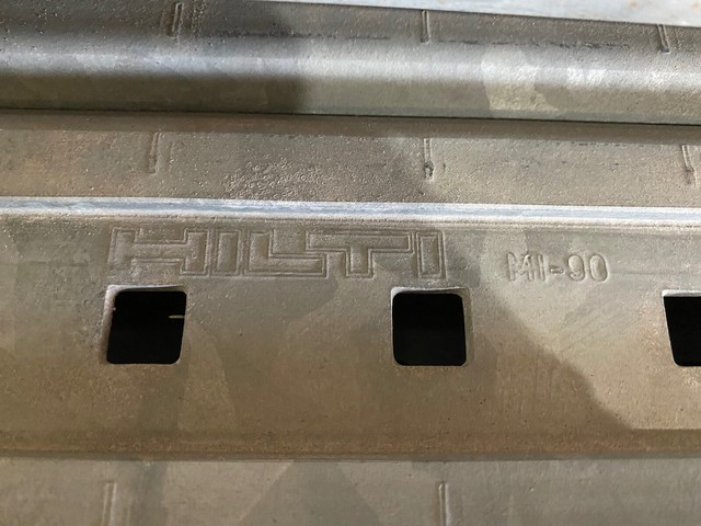Hilti MI-90 Heavy Duty Channel Galvanized Height 3.5” Length 9.8’ 3 M ...
