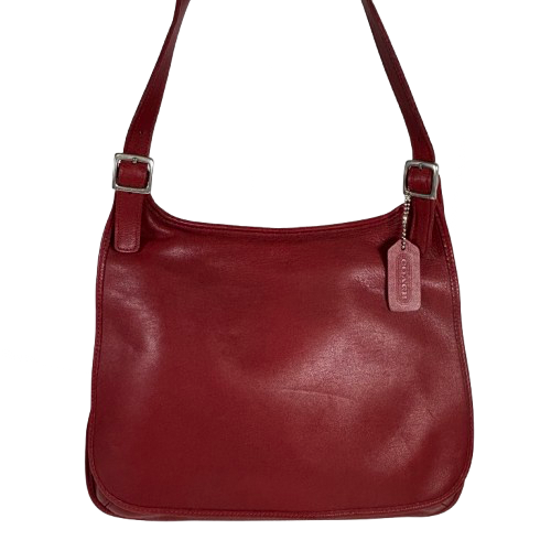 Vintage Coach 9134 Lg Red Leather Legacy Slim Hippie Flap Crossbody ...