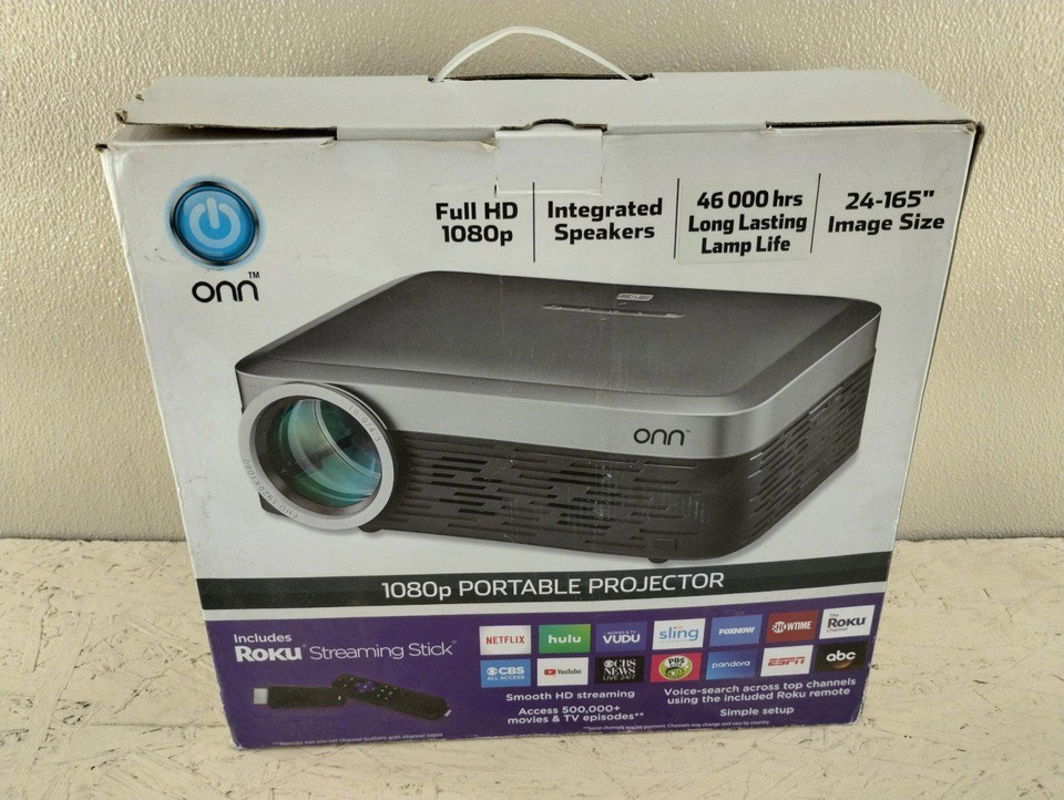 Onn ONA19AV901 HDMI Projector in Box No Roku Stick Tested Works FREE ...