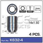 NICE PRODUCTS Chrome Nuts pk 4 K632-4 K632-4 | eBay Australia