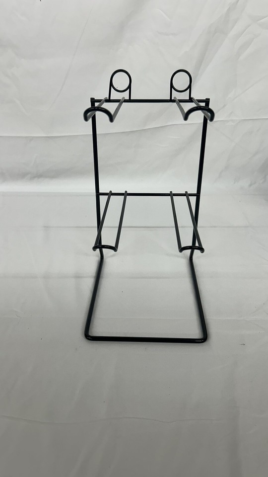 4 Hook Peg Wire Countertop Retail Display Rack Black 17" x 11" x 7" 10 ...