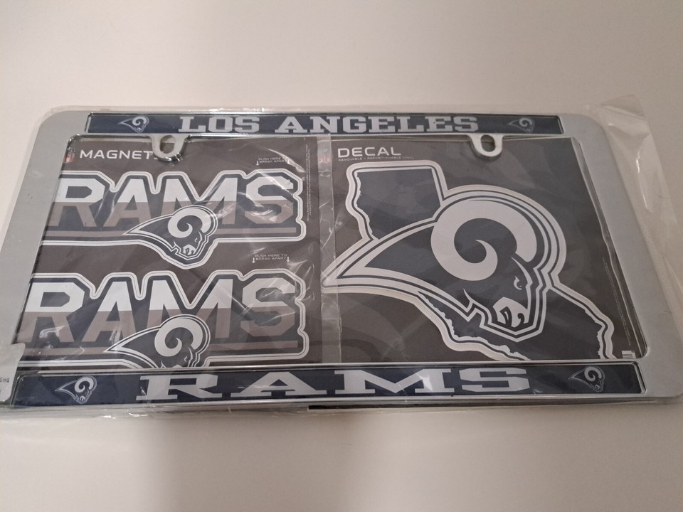 Los Angeles Rams License Plate Frame, Decal and Magnets | eBay