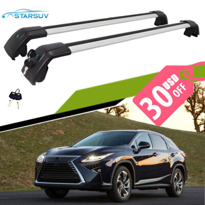Lockable Roof Rack Cross Bars for Lexus RX RX350 RX350L RX450h RX450hL ...