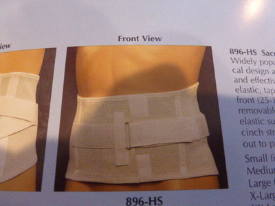 #896-HS SACRO CINCH ELASTIC LUMBAR SACRO BACK SUPPORT/BRACE below our ...