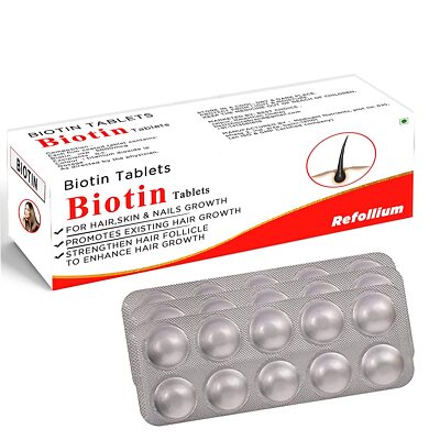 Refollium Advanced Biotin for Hair Loss and Hair Growth Tablets Choose ...