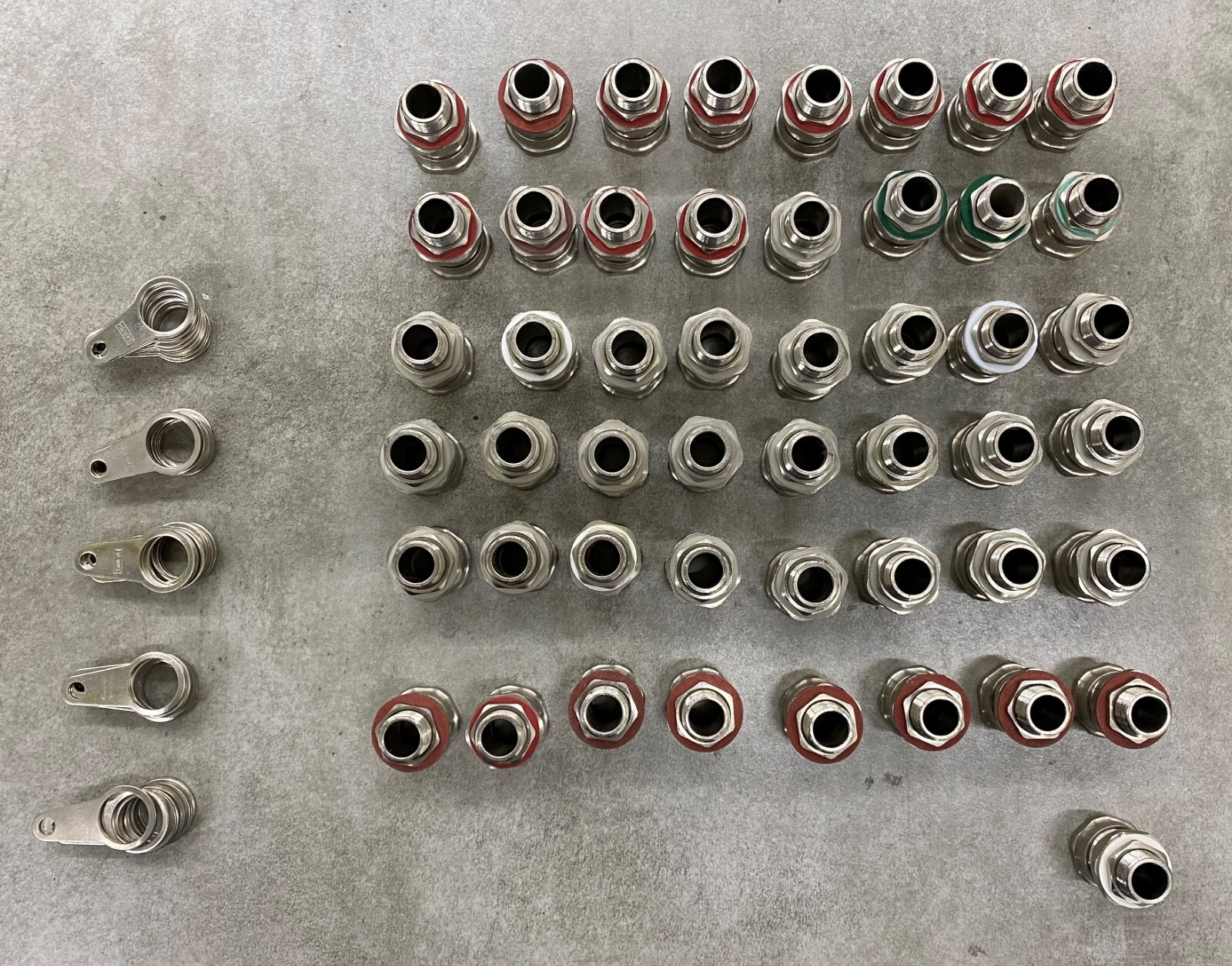 HAWKE 501/421/A/M20 EX Brass N.P Cable Gland with lock nut, IP Washer ...