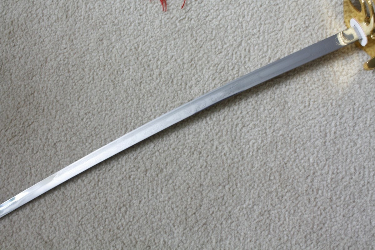 201 American Army Sword Engraved US Army Officers Ceremonial Sword C.