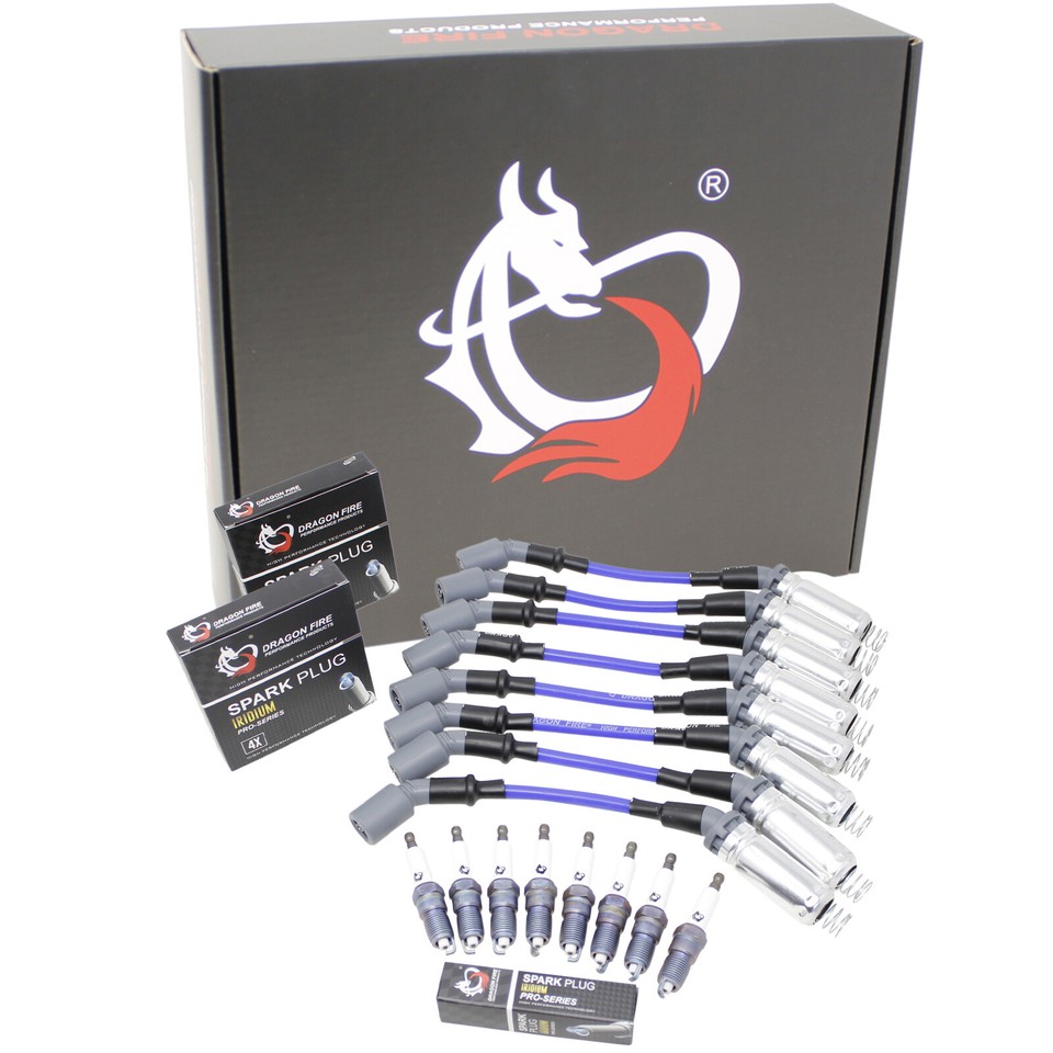 PERFORMANCE Spark Plugs & Wire Set Ignition Tune Up Kit LSx LS1 LS2 LS3 ...