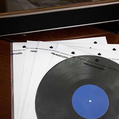 100-Pack 3-Ply Vinyl-Record Inner Sleeves - 12 Inch Anti Static Rice ...