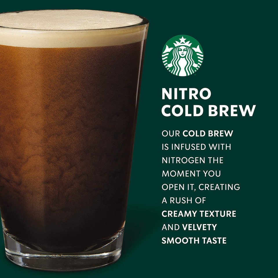 Starbucks Nitro Cold Brew, Vanilla Sweet Cream 9.6 fl oz Can 8 Pack | eBay