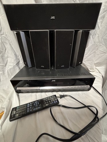 JVC TH-D50 HDMI DVD Digital Home Theater System 5.1ch 1200W 4 Speakers ...