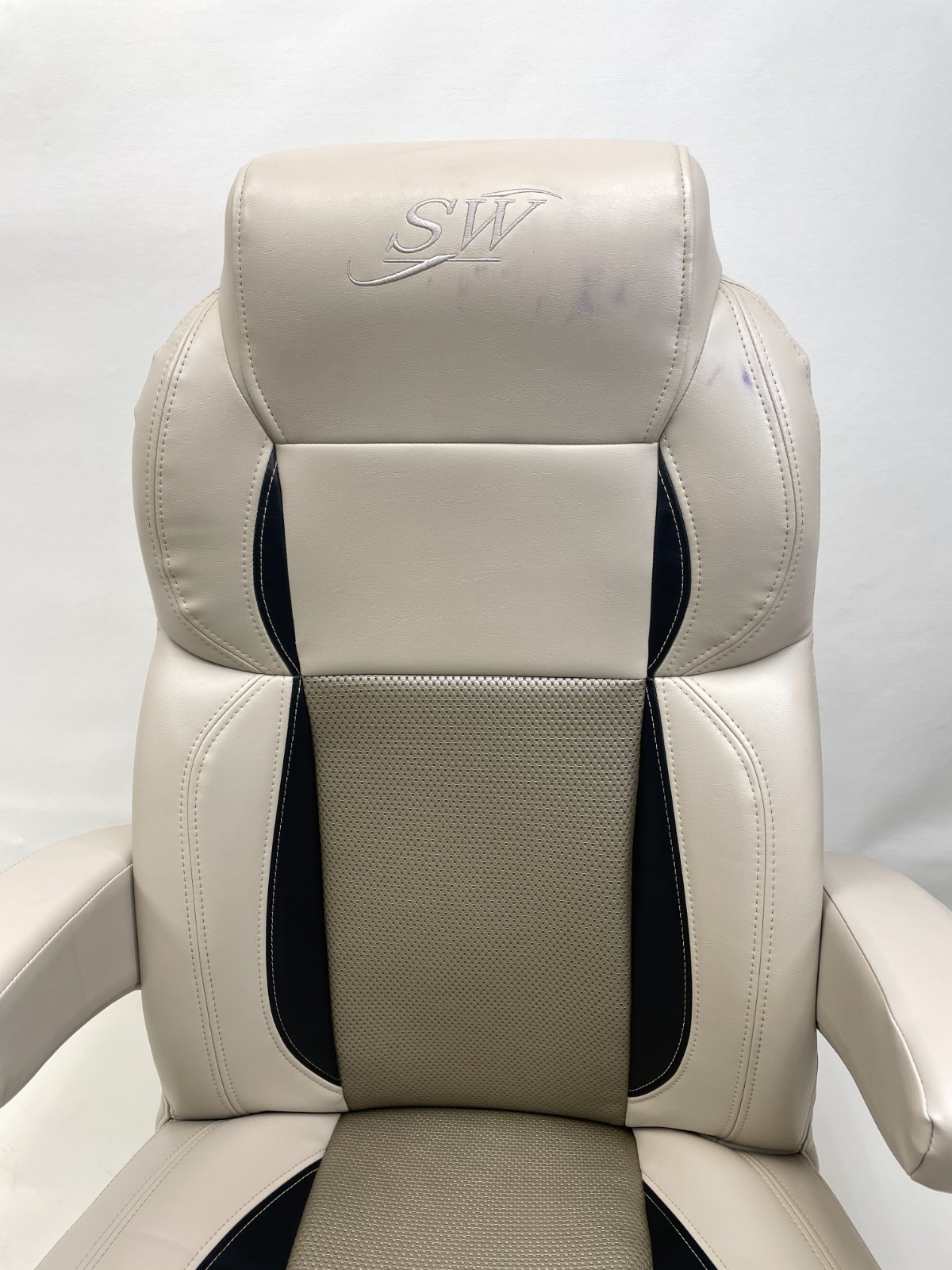 SILVER WAVE HIGH BACK PONTOON RECLINING HELM SEAT 34 1/2" H X 22 1/2" W ...