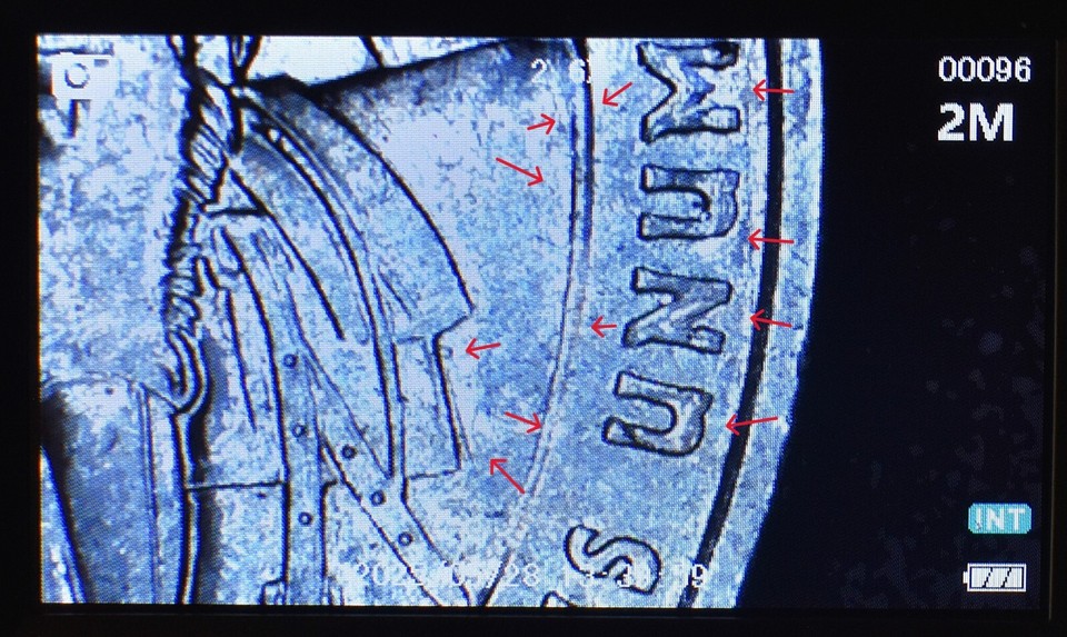2016 P Theodore Roosevelt Quarter Die Cracks-Die Chips Double Die Error ...