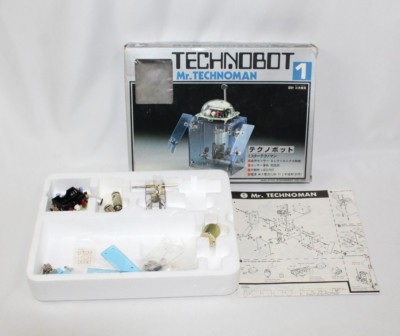 Vintage RARE TECHNOBOT Mr. Technoman Robot Model Kit JAPAN in Box by ...