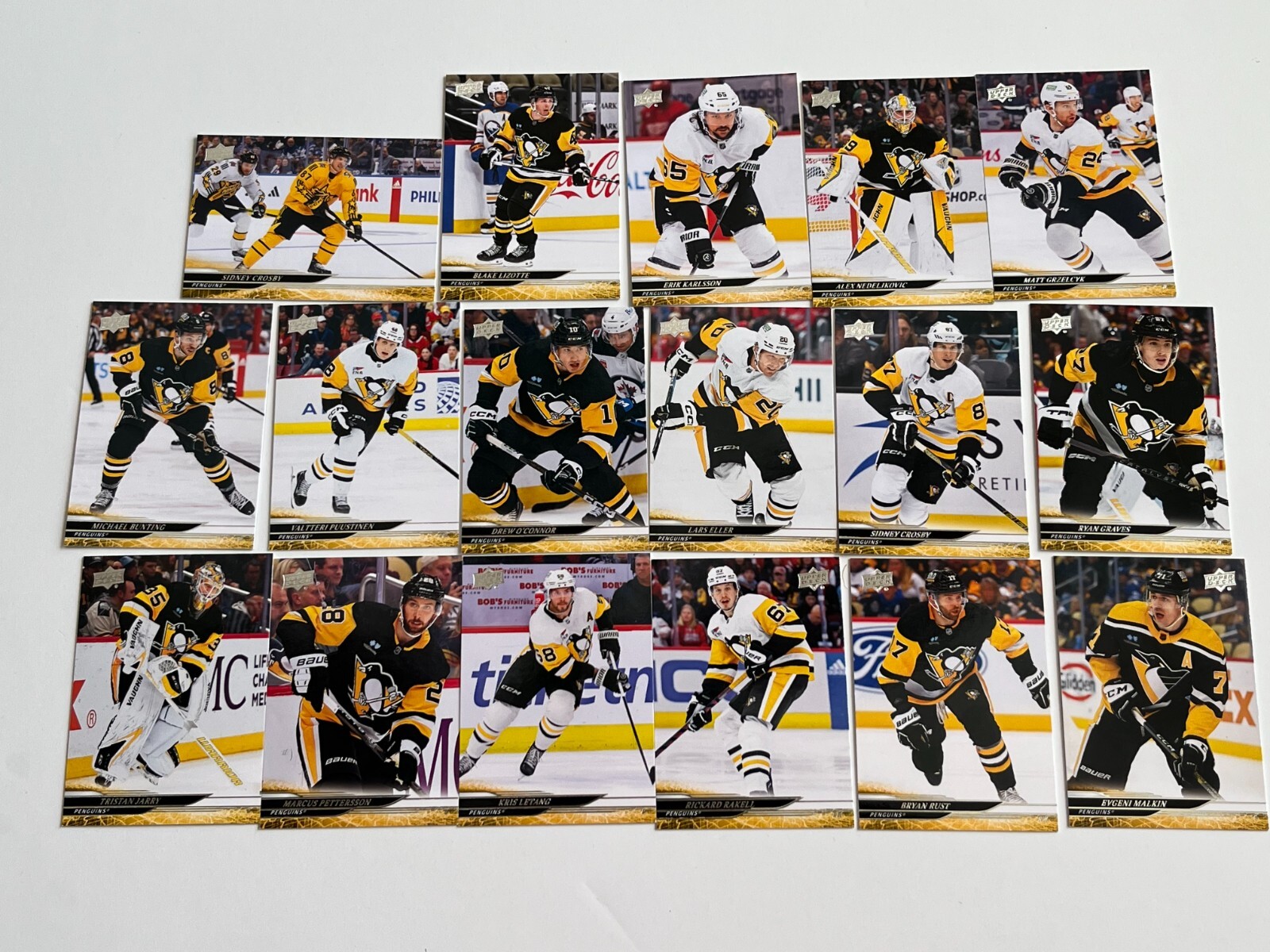 2024-25 UPPER DECK SERIES ONE, TWO, EXTENDED, AS TEAM SET - PITTSBURGH ...