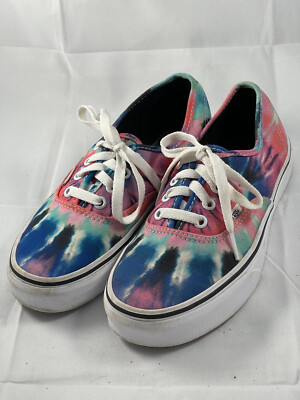 Vans 721356 Off the Wall Lace Up Tie Dye Sneaker Shoes Women Size 6.5 ...