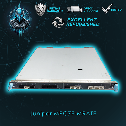 Juniper MPC7E-MRATE, 12 x QSFP+/QSFP28, Multirate Port Line Card--- 1Y ...