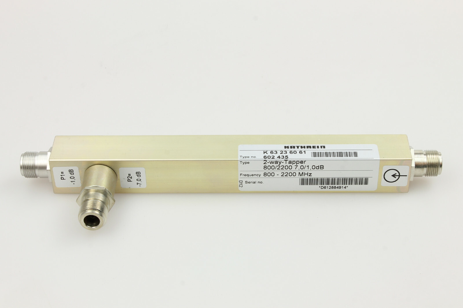 Kathrein 2-Way Low-Loss Power Splitters-Multi-Band 800-2200MHZ 100W ...