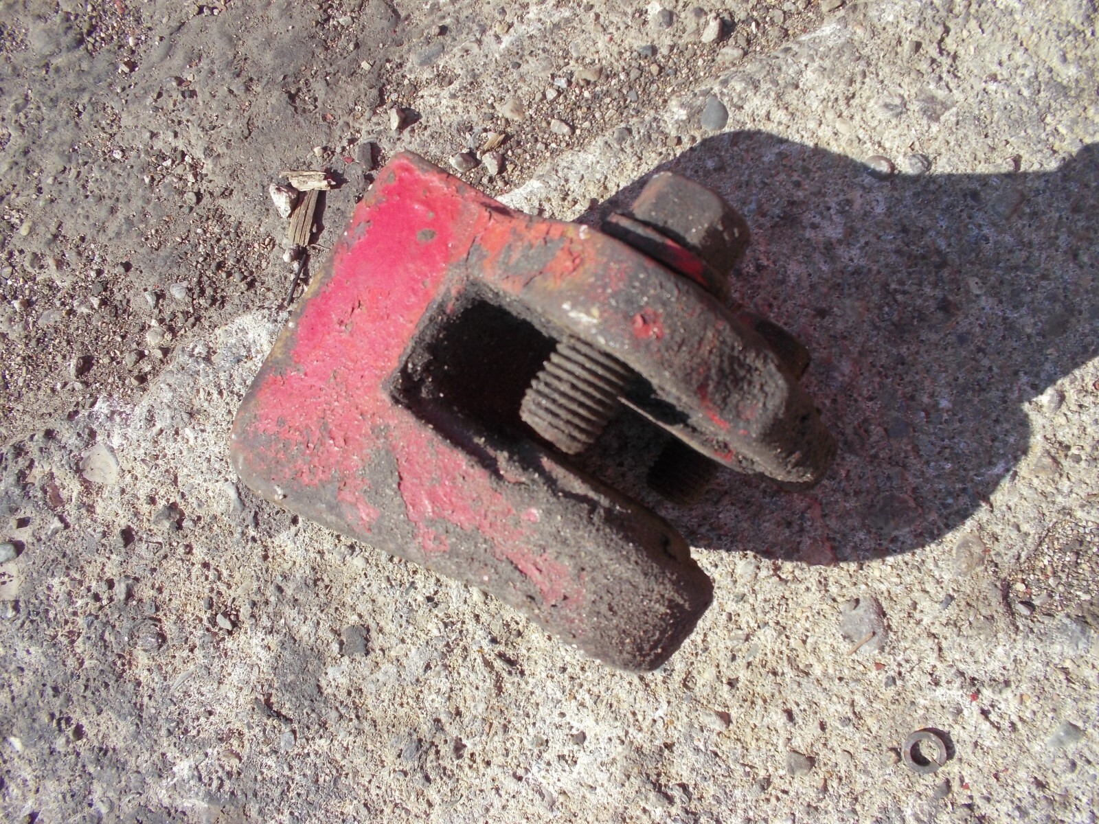 Farmall M drawbar draw bar tongue hitch anchor mount bracket to tractor ...