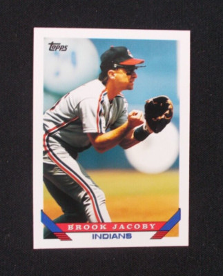 MLB 1993 Topps Baseball Card #303 Brook Jacoby- Cleveland Indians | eBay