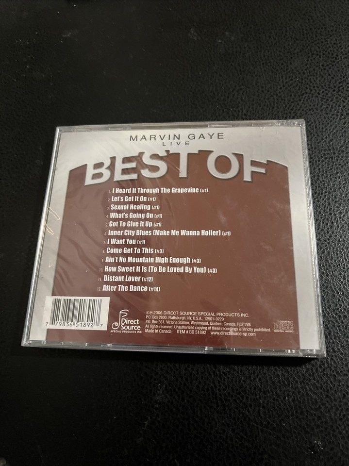 MARVIN GAYE - Best Of Marvin Gaye: Live - CD - Live - **BRAND NEW/STILL ...