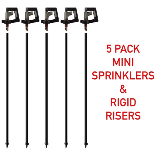 Rotor Spray Mini Sprinkler 4mm Thread & 450mm Rigid Risers, Garden ...