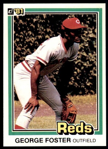 1981 DONRUSS GEORGE FOSTER . CINCINNATI REDS #65 | eBay