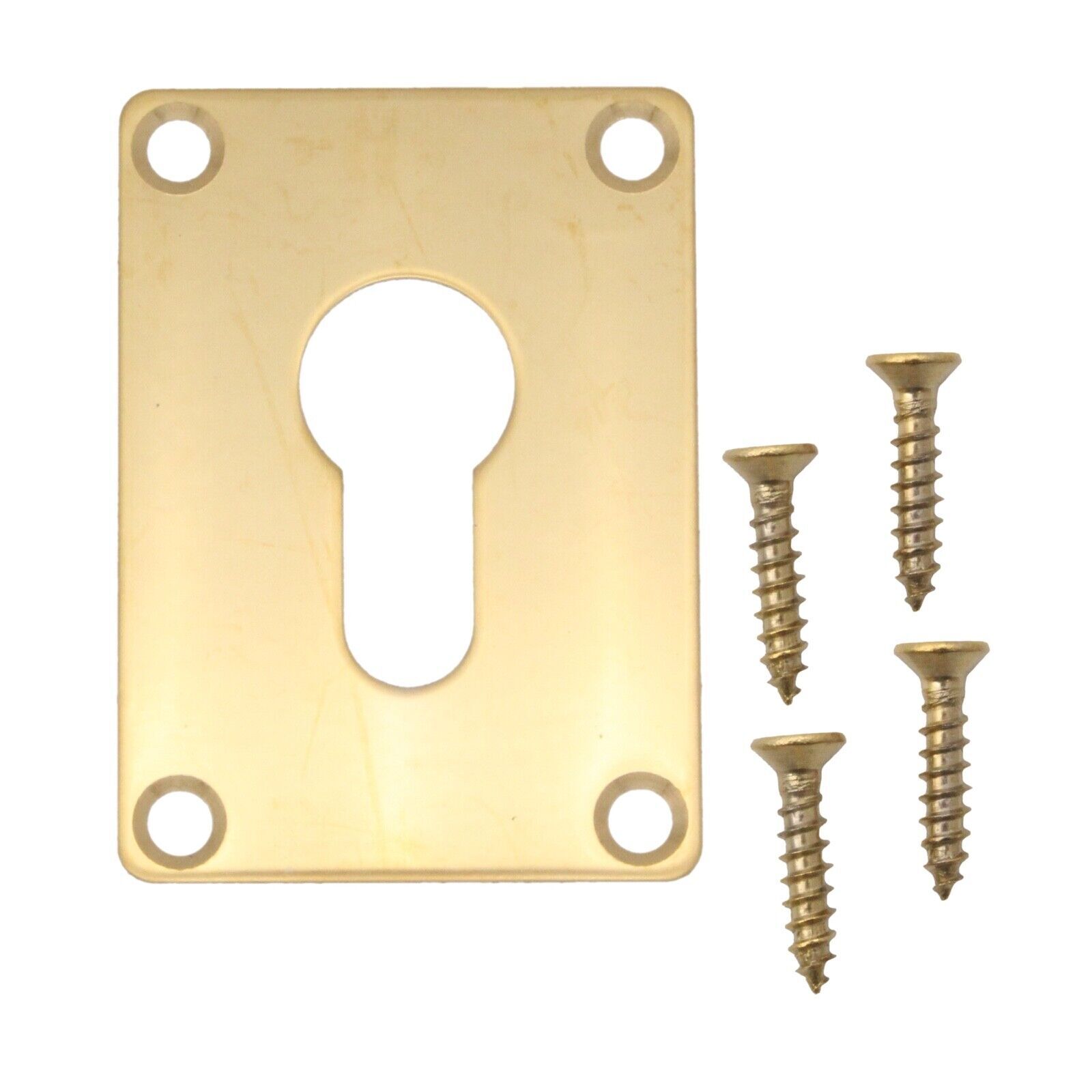 Keyhole Key Hole Plate Cover Repair Escutcheon Euro Mortice Stick On or ...