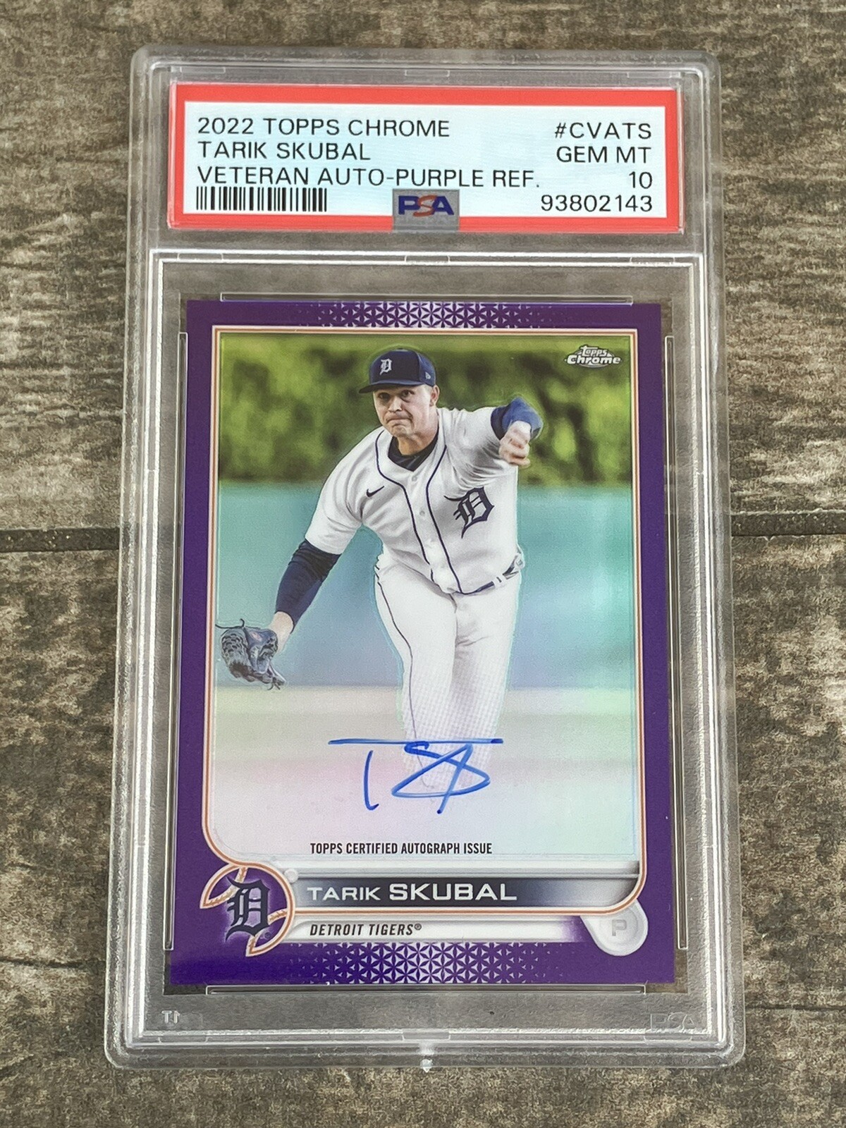 2022 Topps Chrome - Chrome Veteran Autographs Purple Refractor #CVA-TS ...
