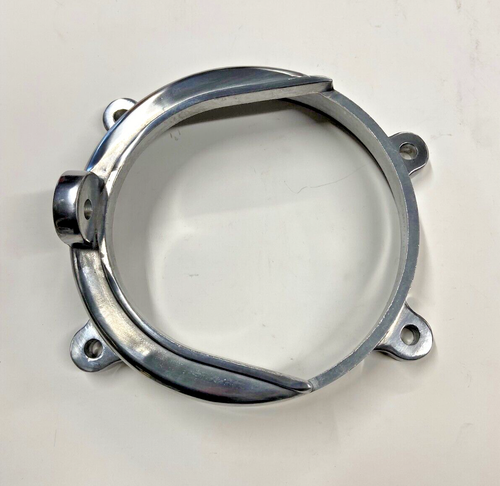 Polished Aluminum Belt Drive Alternator Cover for Harley Nose Cone ...